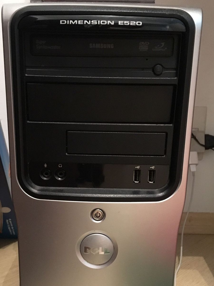 Dell Dimension E520 - Original e Completo | Computador Desktop Dell Dimension E520 Usado ...