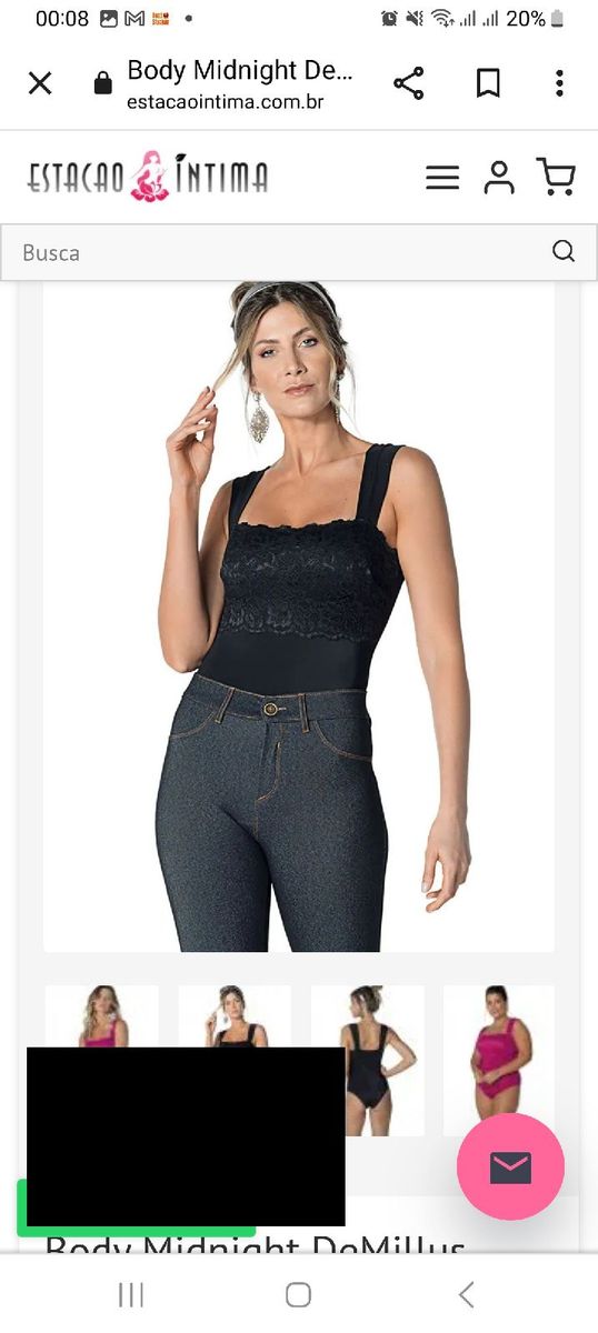 Demillus Body Preto Mind | Camiseta Feminina Body Demillus Midnight ...