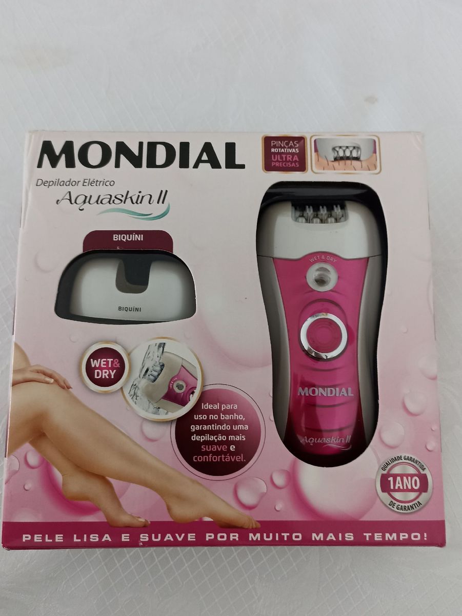 Depilador Elétrico Aquaskin Ii | Produto Feminino Mondial Usado ...