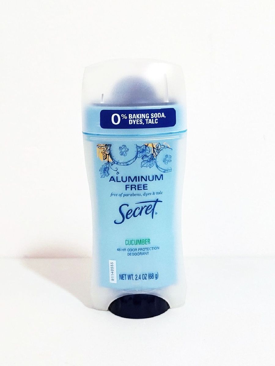 Desodorante Secret Zero Alumínio Cucumber 68g | Cosmético Feminino ...