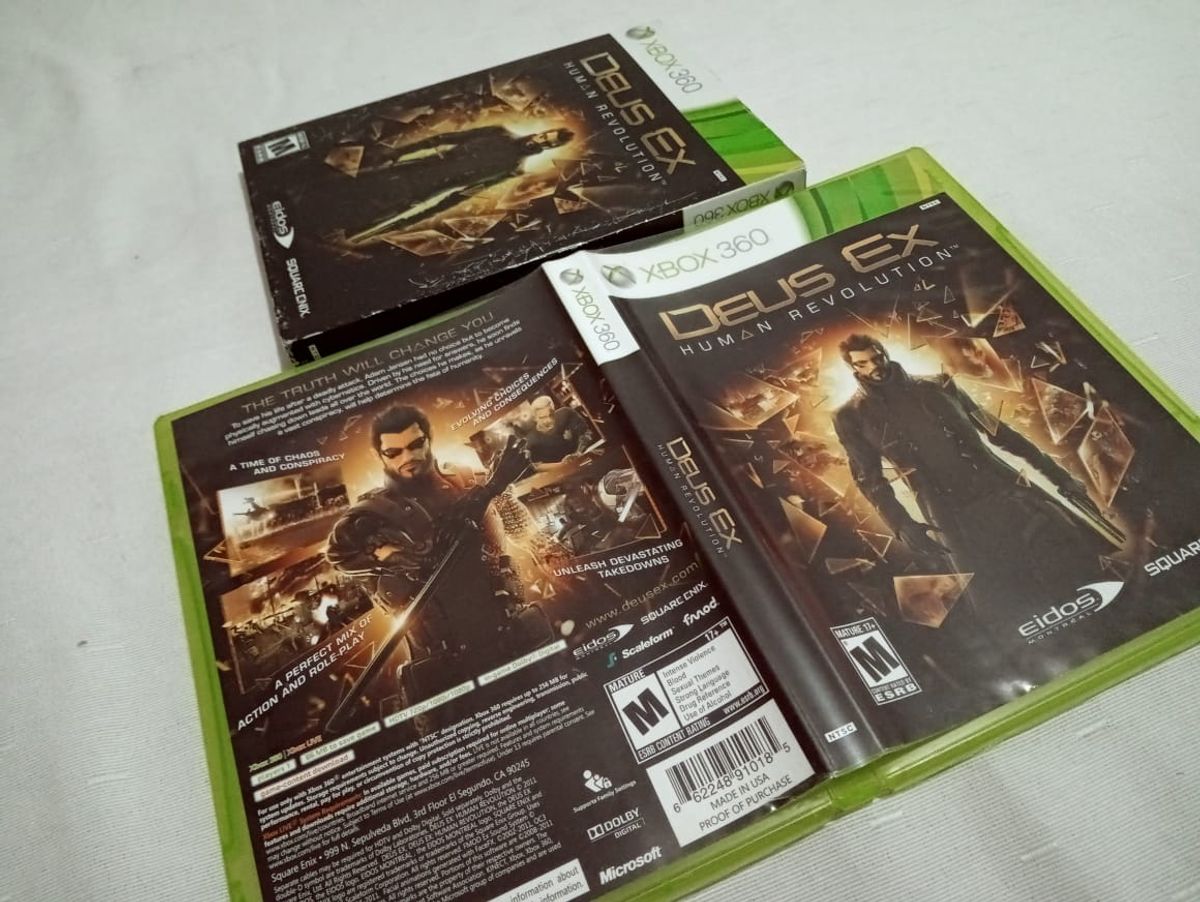Deus Ex Xbox 360 Human Revolution J1##j | Jogo de Videogame Xbox 360 ...