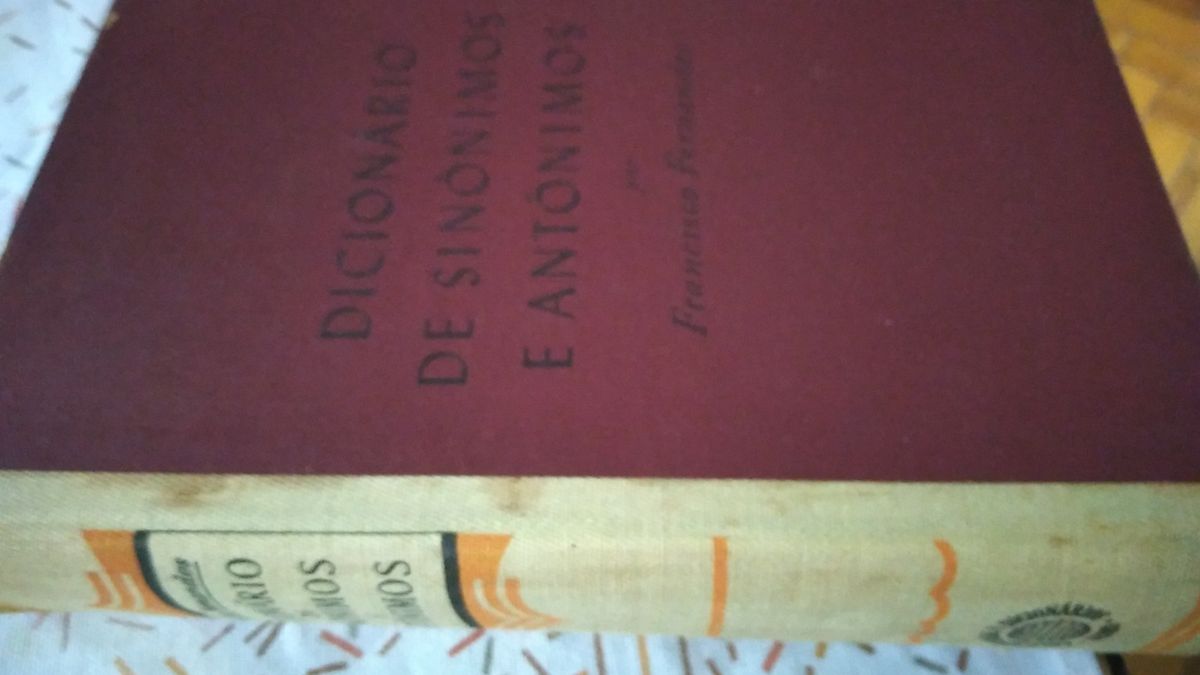 Antiguidade Dicionário Antigo, de Sinônimos e Antonimos | Livro Editora ...