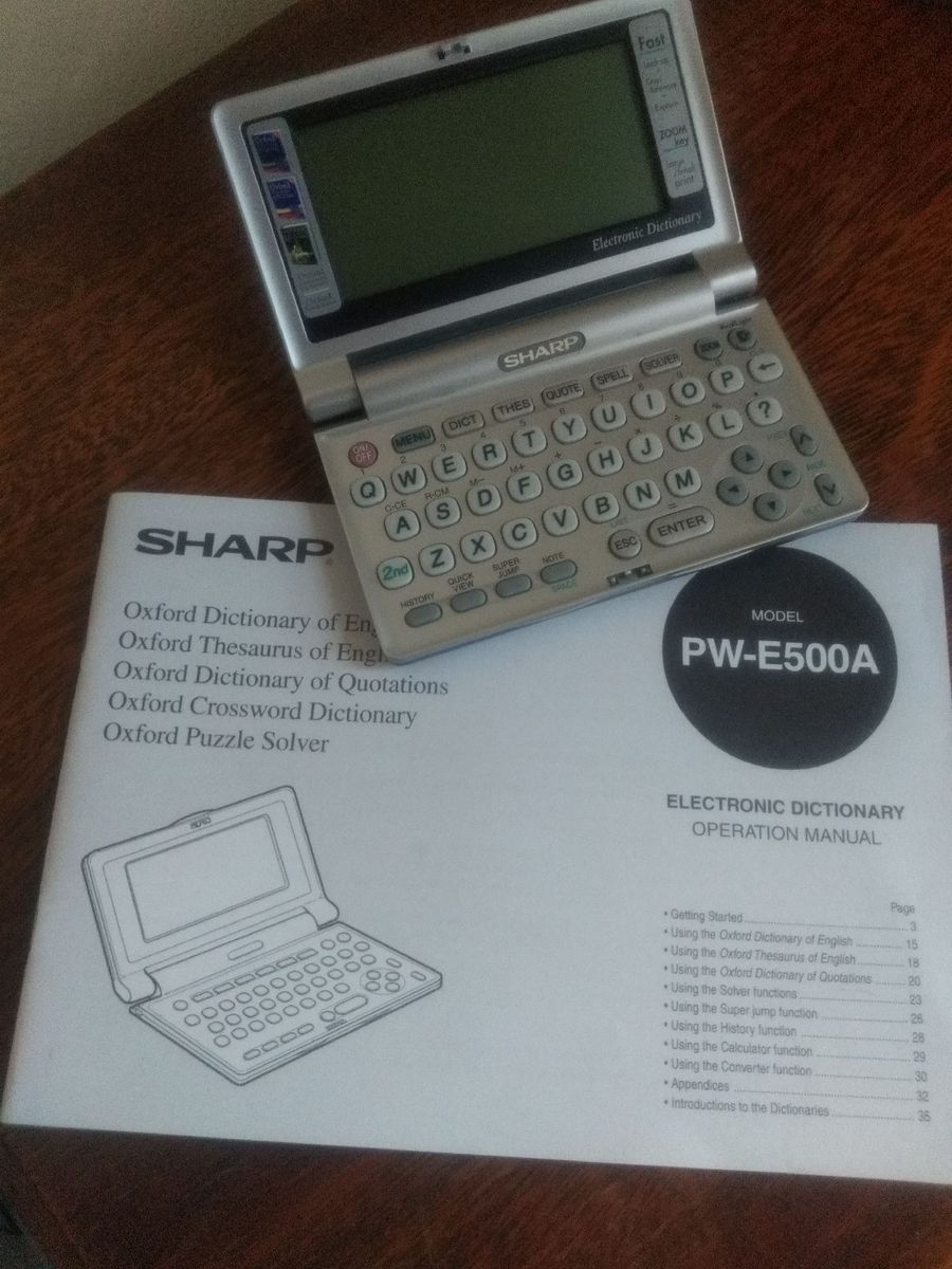 Dicionário Eletrônico Sharp | Item Info & Eletro Sharp Usado 74782124 ...
