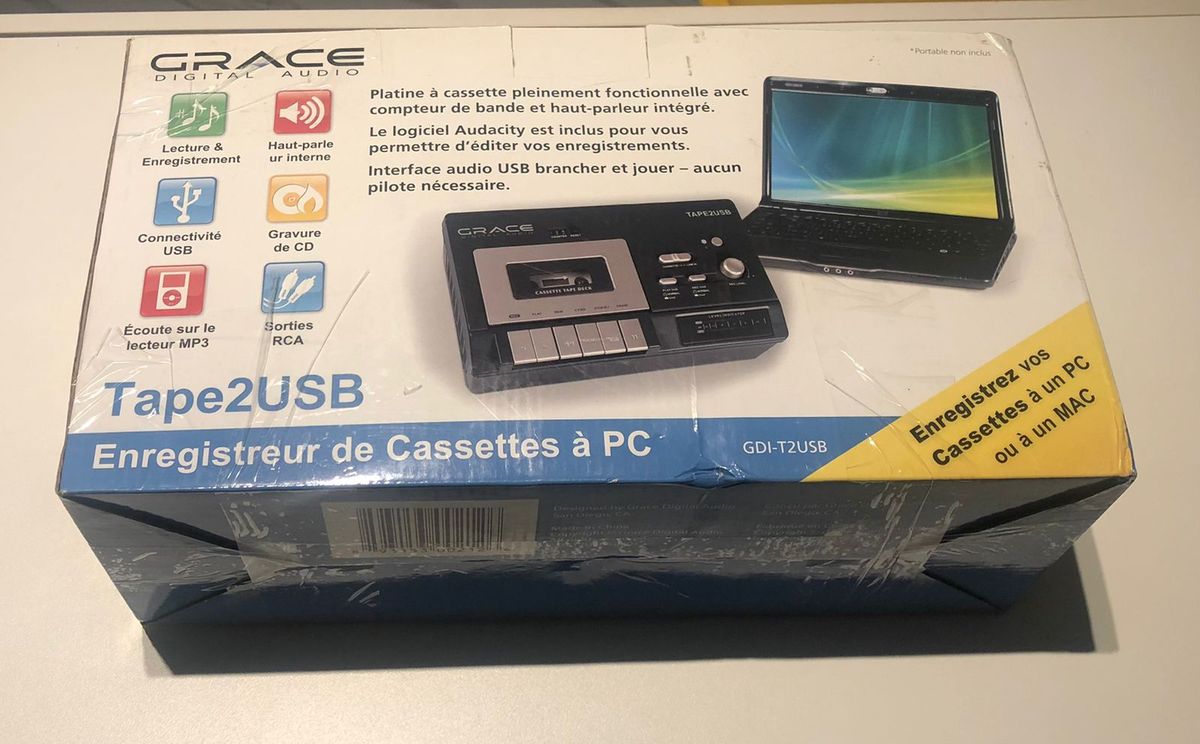 Digitalizador de Fita Cassete - Grace Digital Audio Tape2usb | Item ...