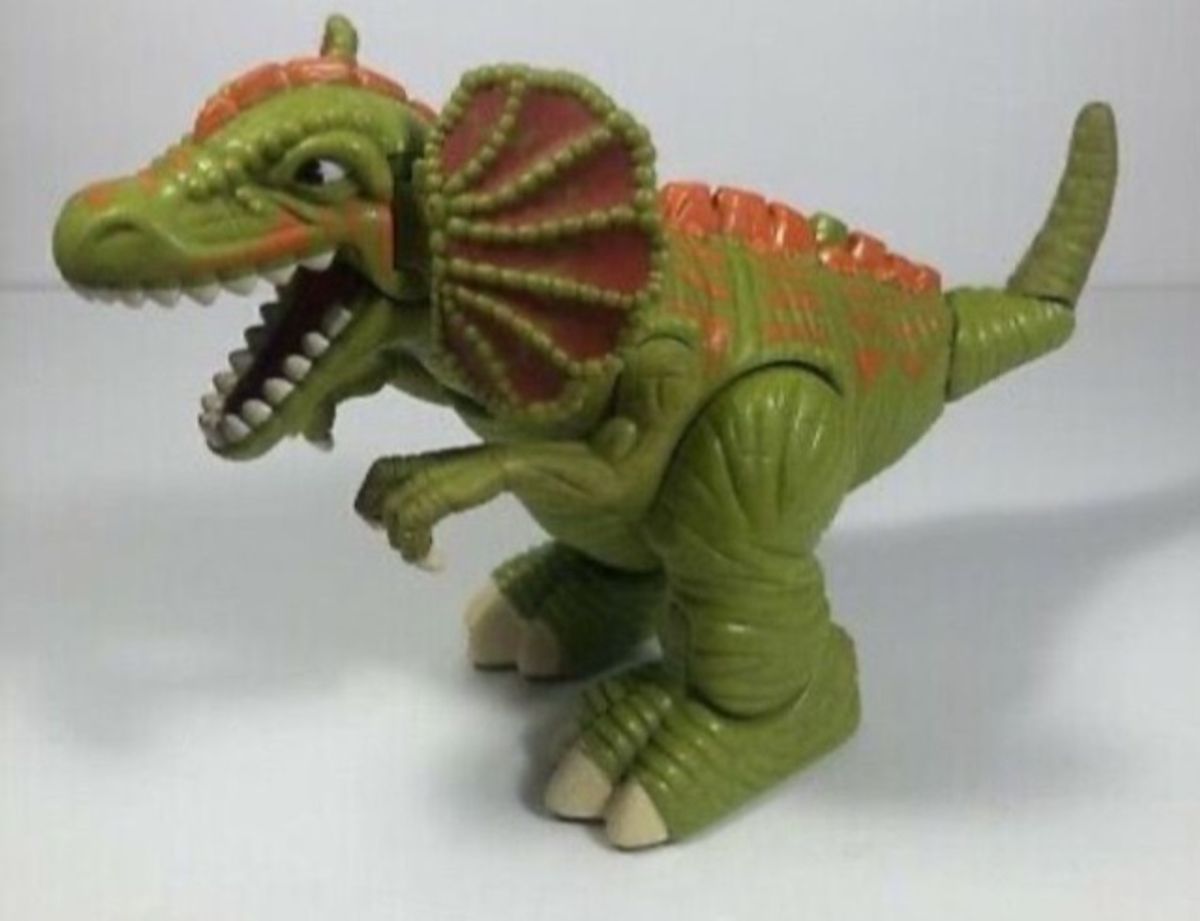Dinossauro Andando e Rugido do Raptor Frilled Imaginext Adventures ...