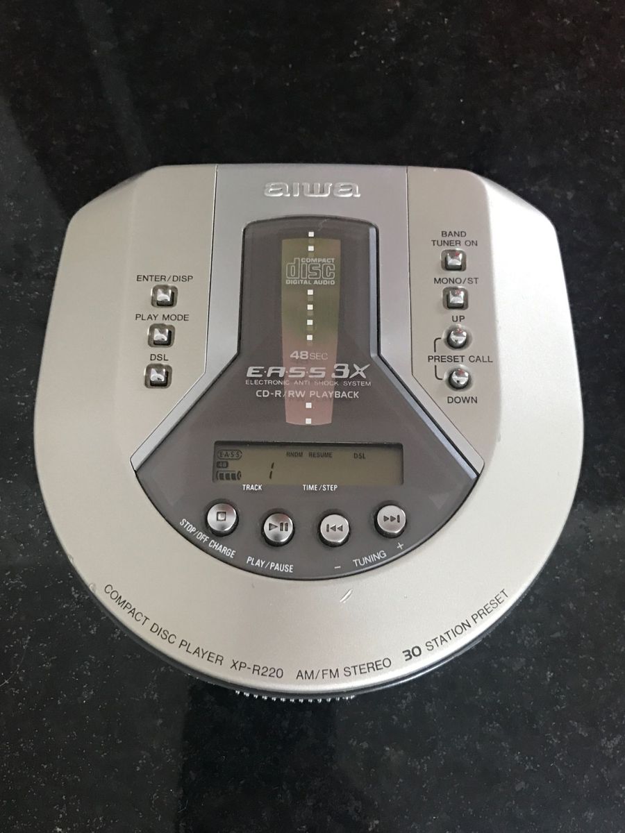 Discman Aiwa Anti Shock | Item de Música Sony Usado 20223752 | enjoei