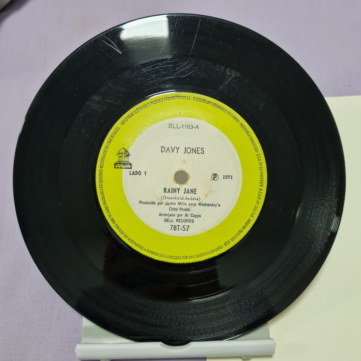 Disco Compacto Davy Jones - Rainy Jane (odeon/ Bell Records - 1971 ...