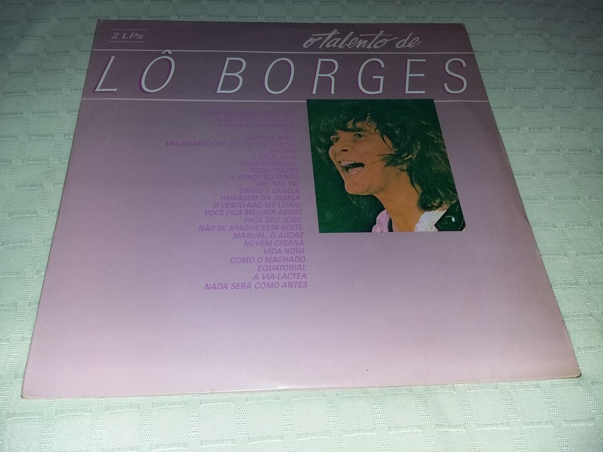 Disco de Vinil Lô Borges - O Talento de Lô Borges - Duplo - com Encarte ...