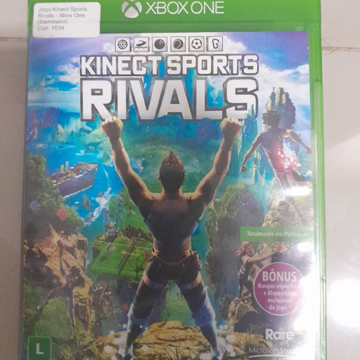 Disco Kinect Sports Rivals | Jogo de Videogame Xbox One Usado 130984559 ...