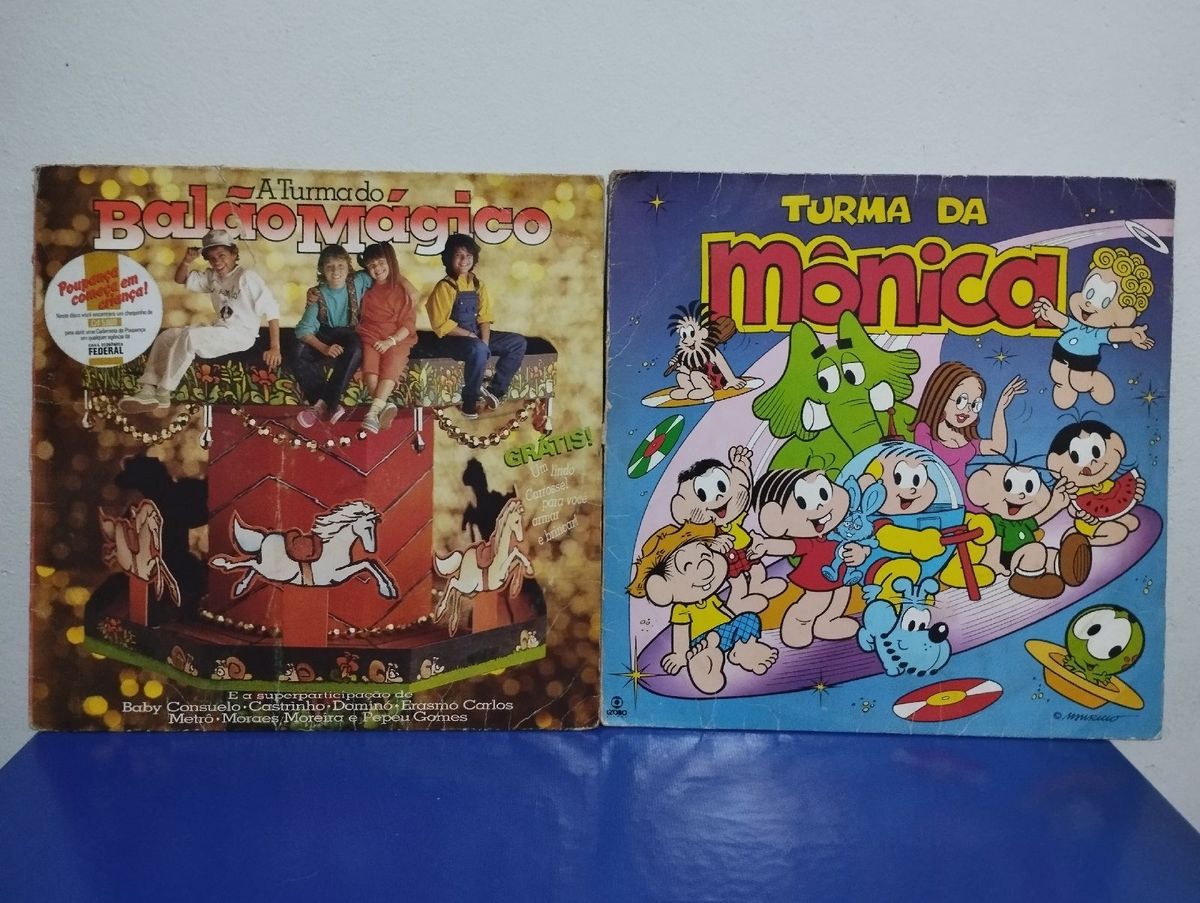 Discos Infantis - Balão Mágico e Turma da Mônica | Produto Vintage e ...