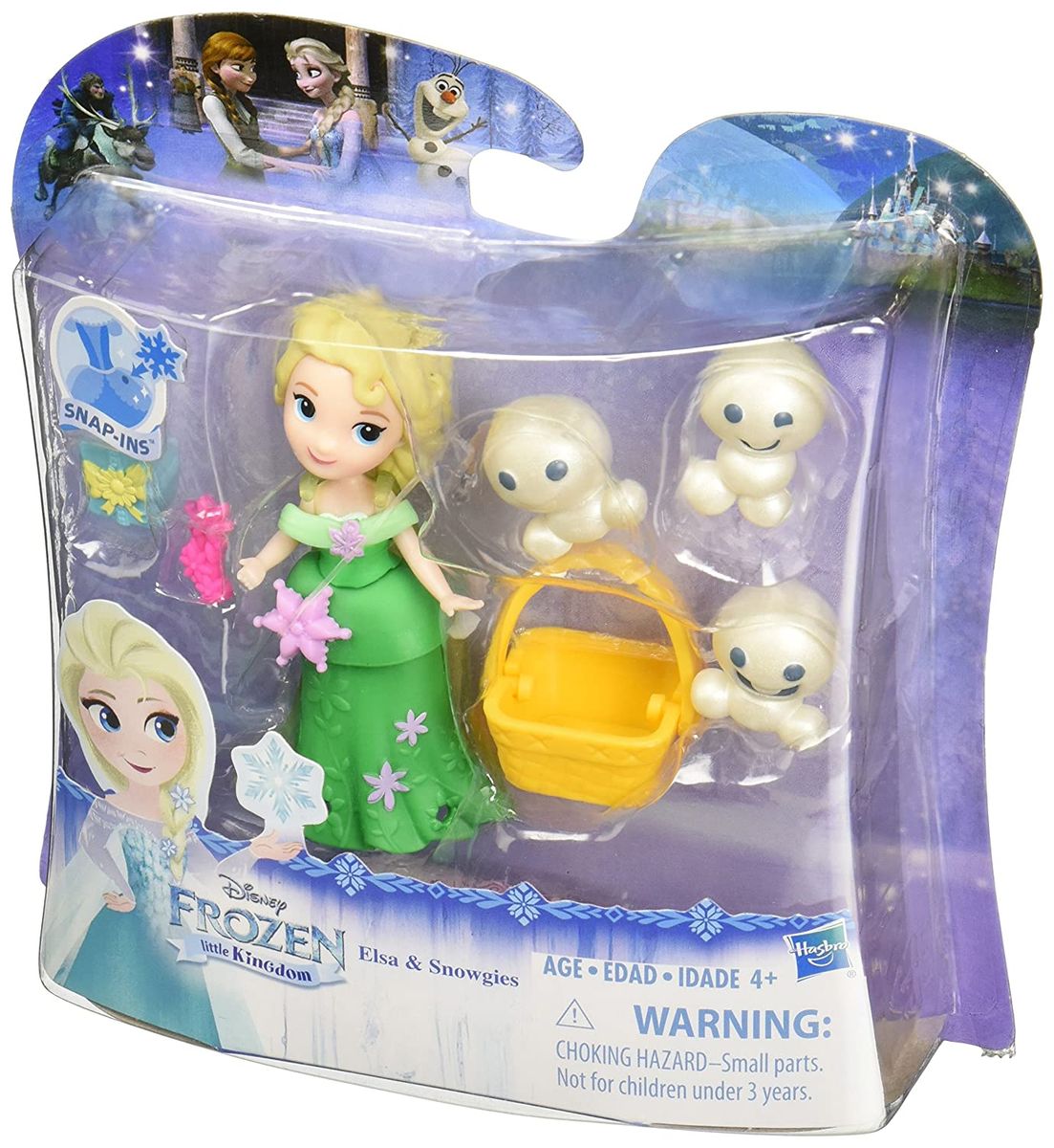 Disney Frozen Little Kingdom Elsa Boneca Pequena e Snowgies | Filme e ...