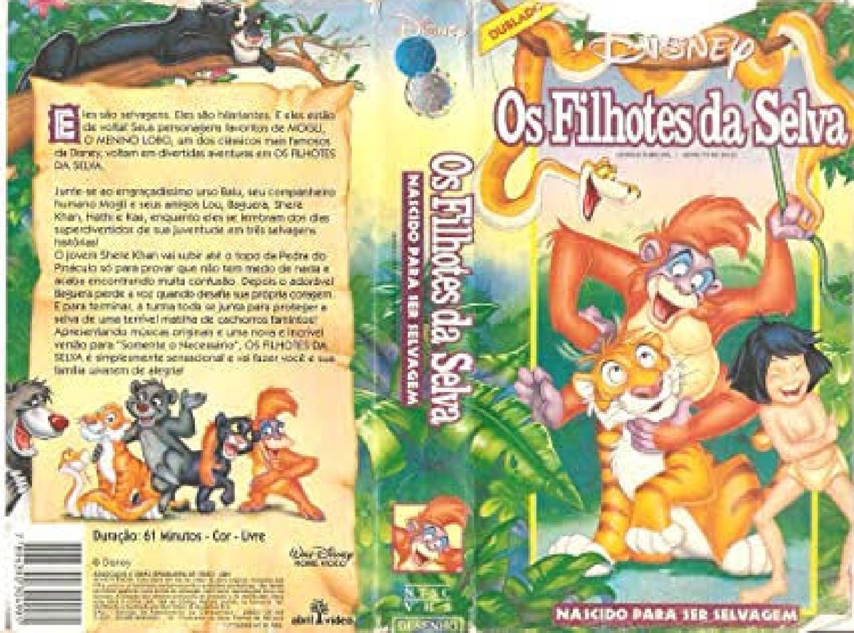 Disney - Os Filhotes da Selva (fita Vhs) | Filme e Série Fita Vhs ...