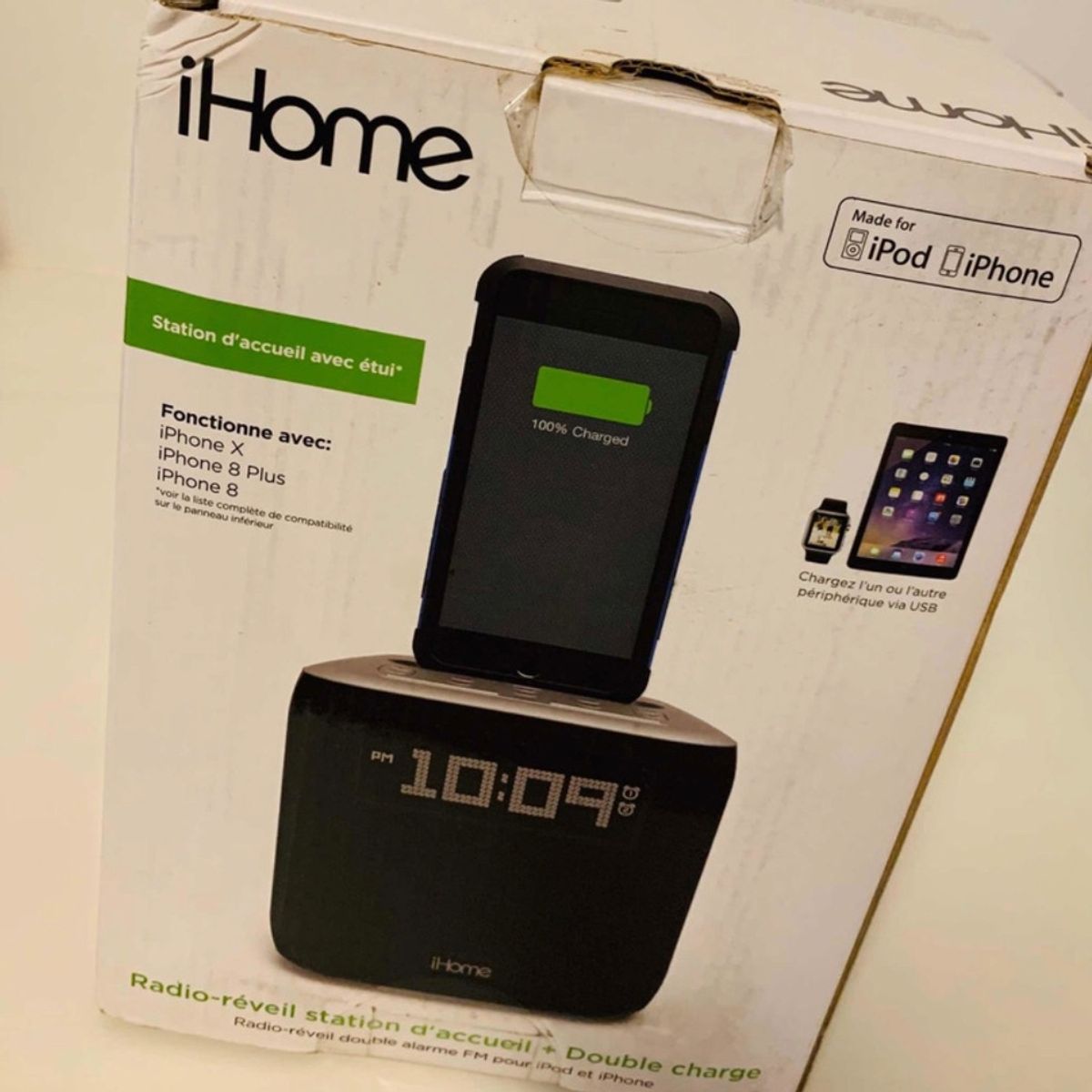 Dock Station Ihome Radio Relogio Dual Charge | Item Info & Eletro Ihome ...