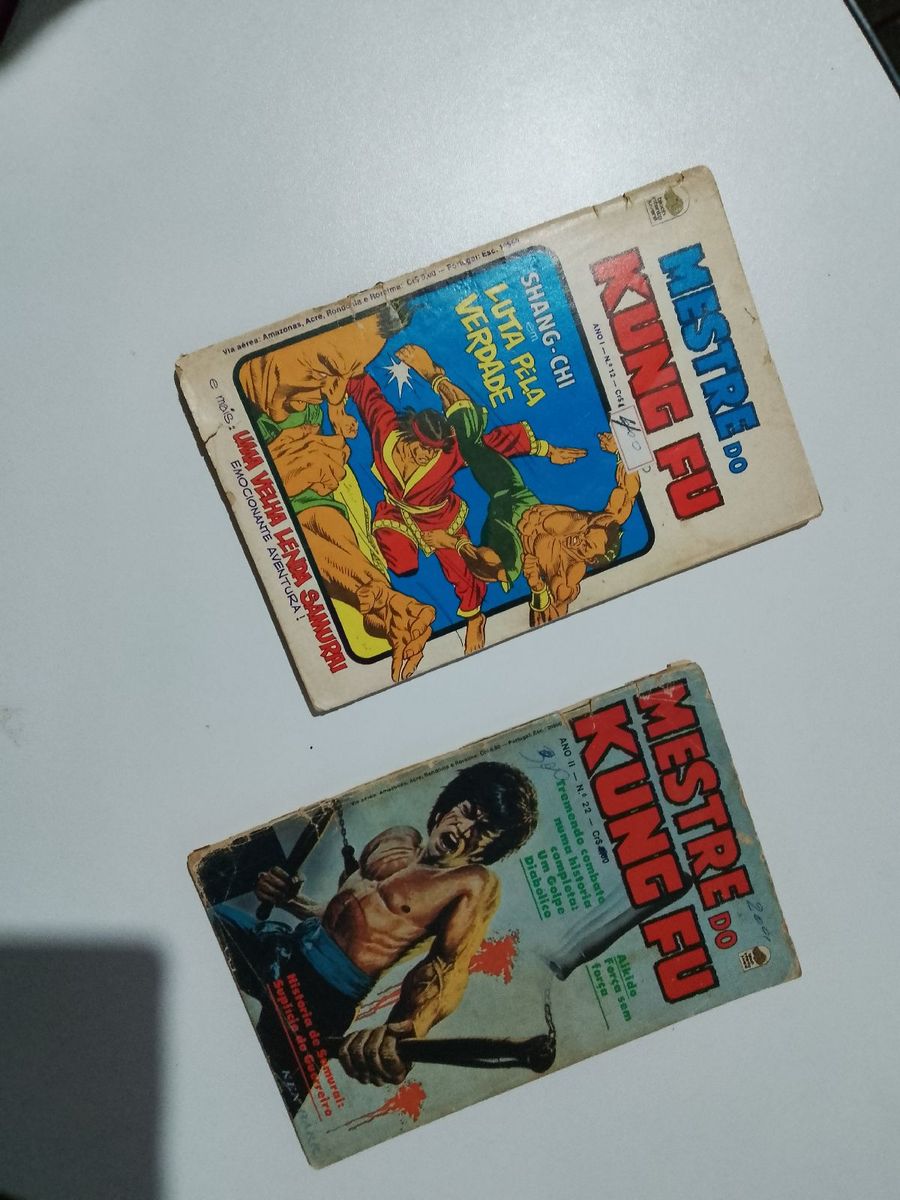 Dois Gibis Mestre do Kung Fu Ed Bloch Num 12 e 28 Raridades Hqs ...