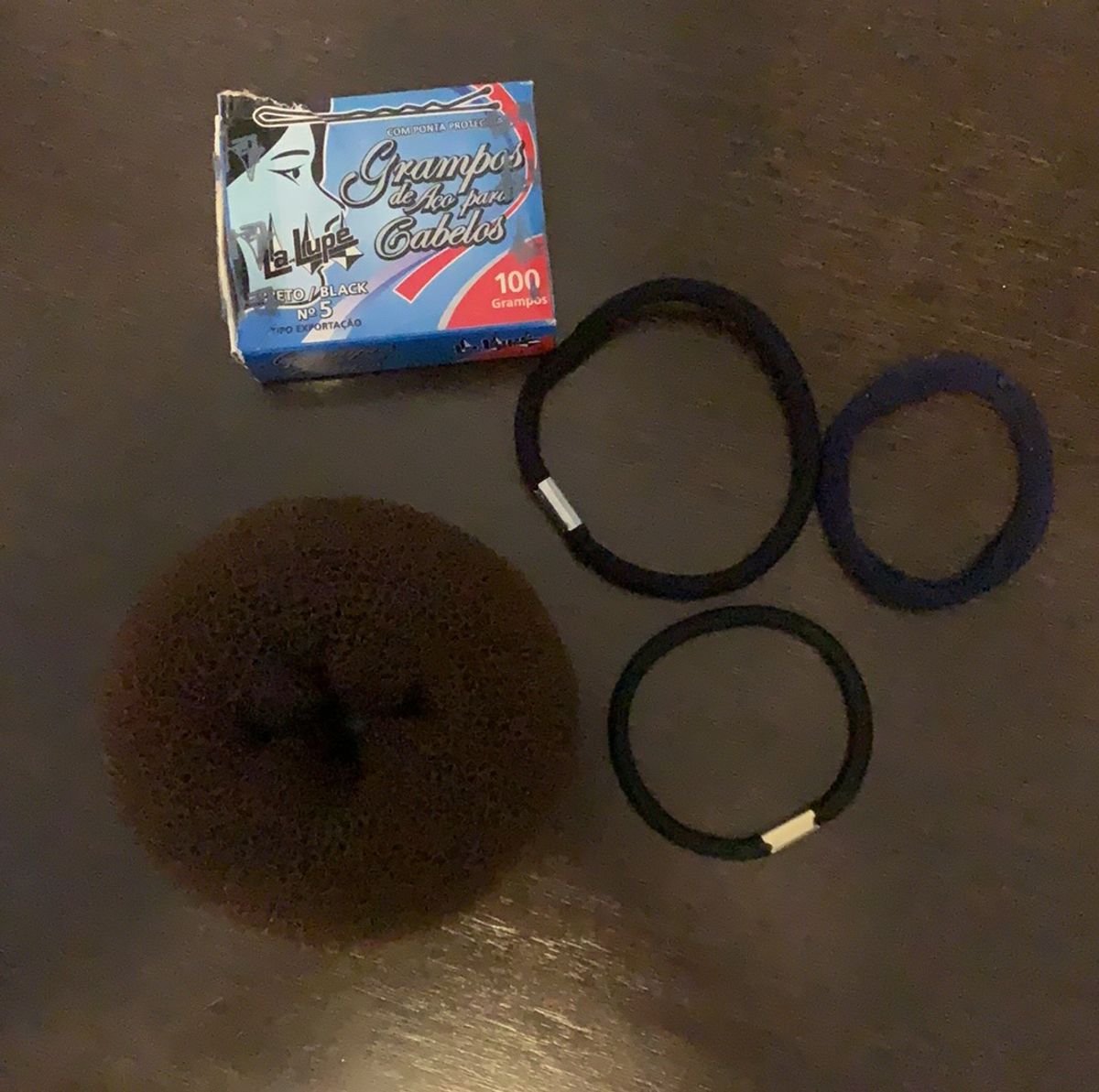 Donut para Coque, Grampos e Elásticos para Cabelos | Produto p/ Cabelos ...