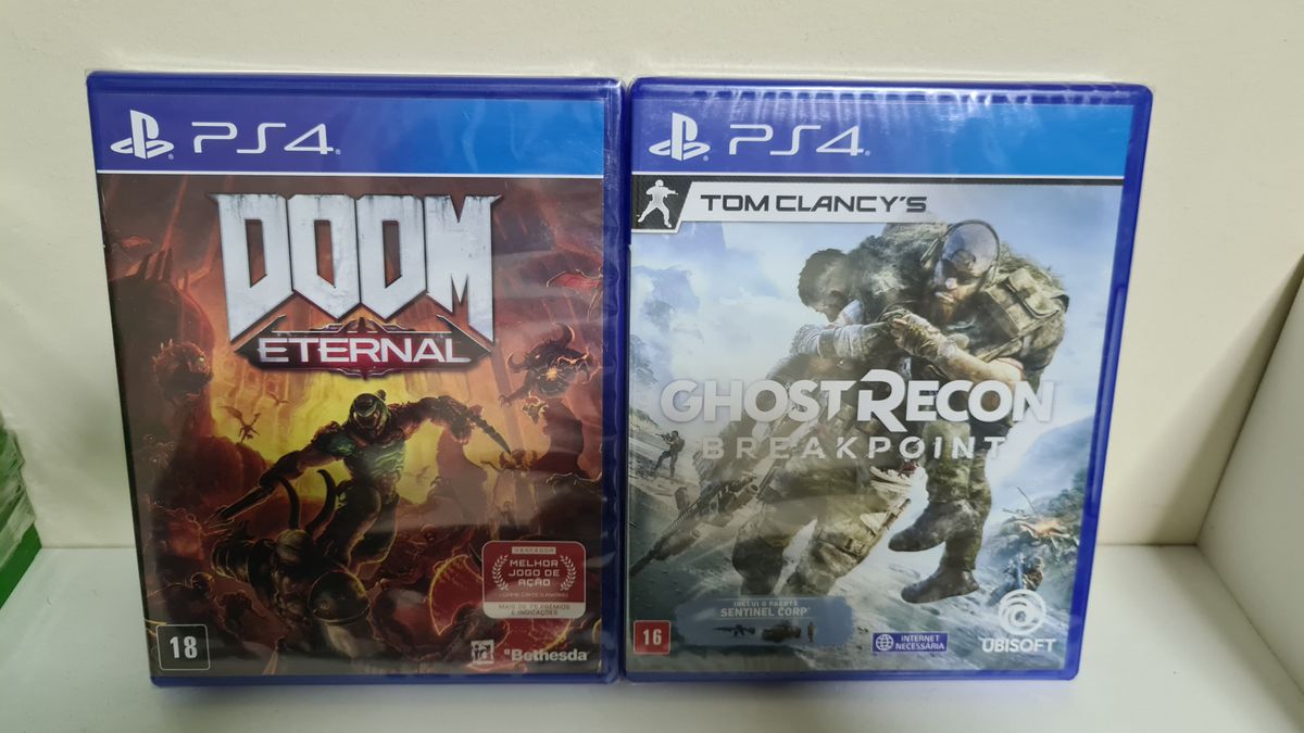 Doom + Ghost Recon Breakpoint Lacrado Ps4 | Jogo de Videogame Ps4 Nunca ...