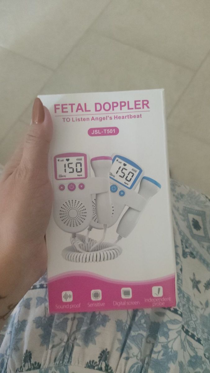 Doppler Fetal Batimento Cardíaco Bebe Azul | Carrinho de Bebê Bebe ...