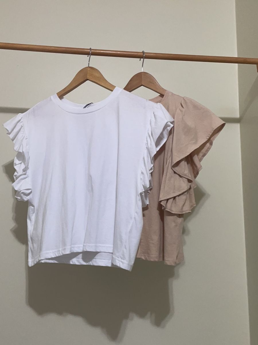 Duas Básicas Zara | Blusa Feminina Zara Nunca Usado 69037125 | enjoei