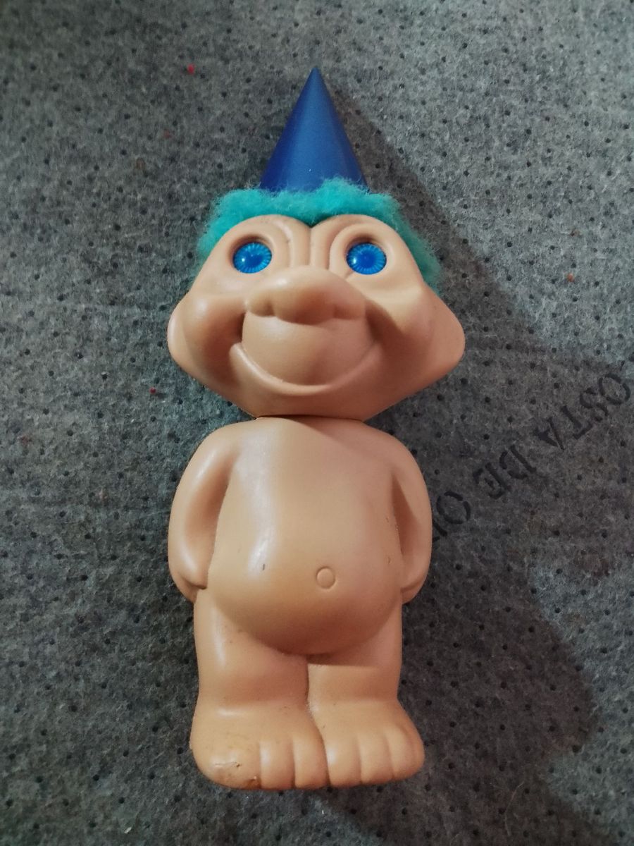 Duende Troll Antigo Frasco de Shampoo..marcas de Uso No Chapeu ...