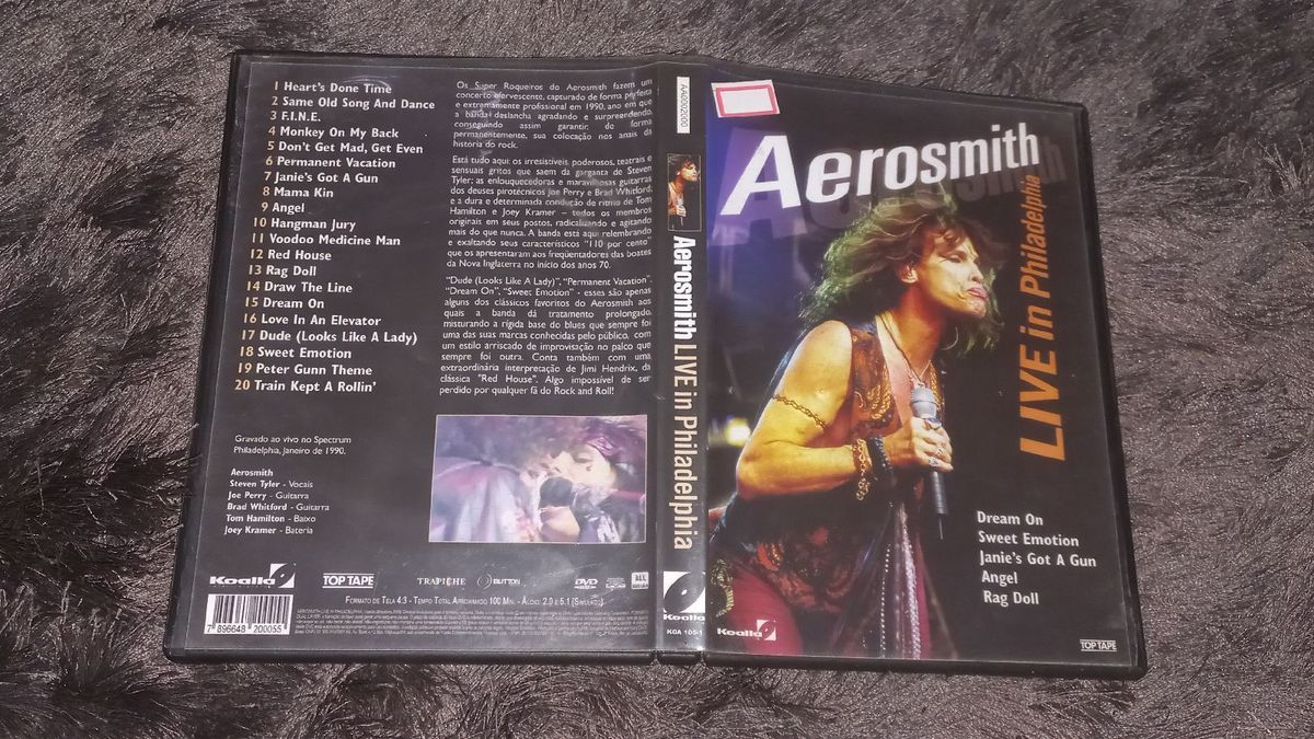 Dvd Aerosmith - Live In Philadelphia | Item de Música Dvd Usado ...