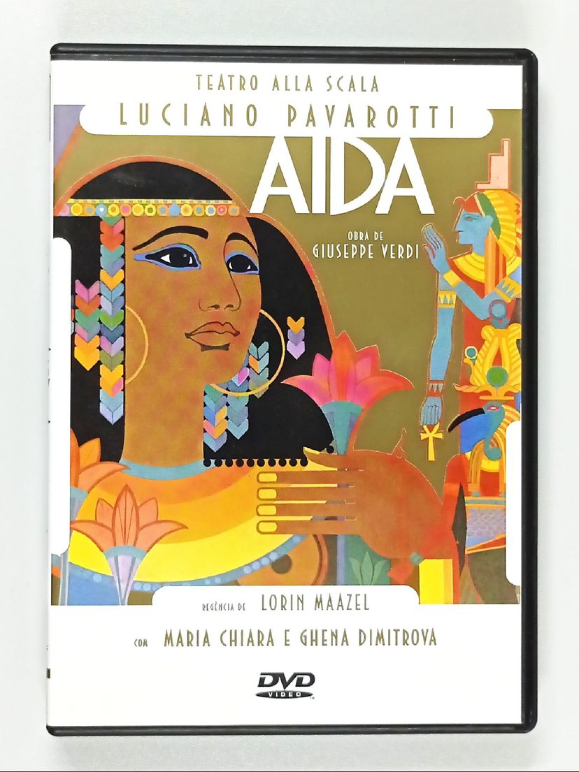 Dvd . Aida . Obra de Giuseppe Verdi . Luciano Pavarotti | Filme e Série ...