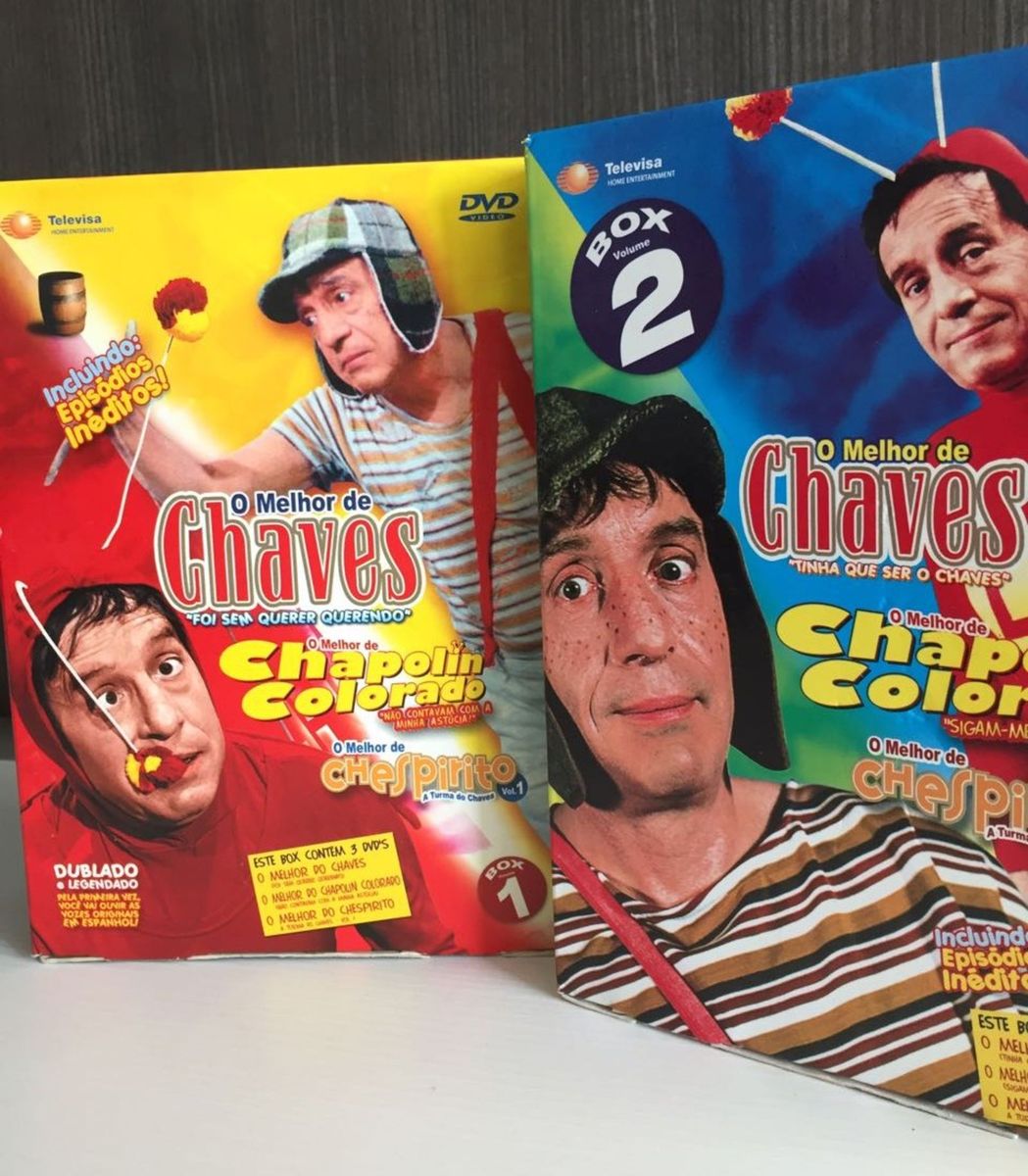 Dvd Box Original Chaves e Chapolin | Filme e Série Televisa Usado ...