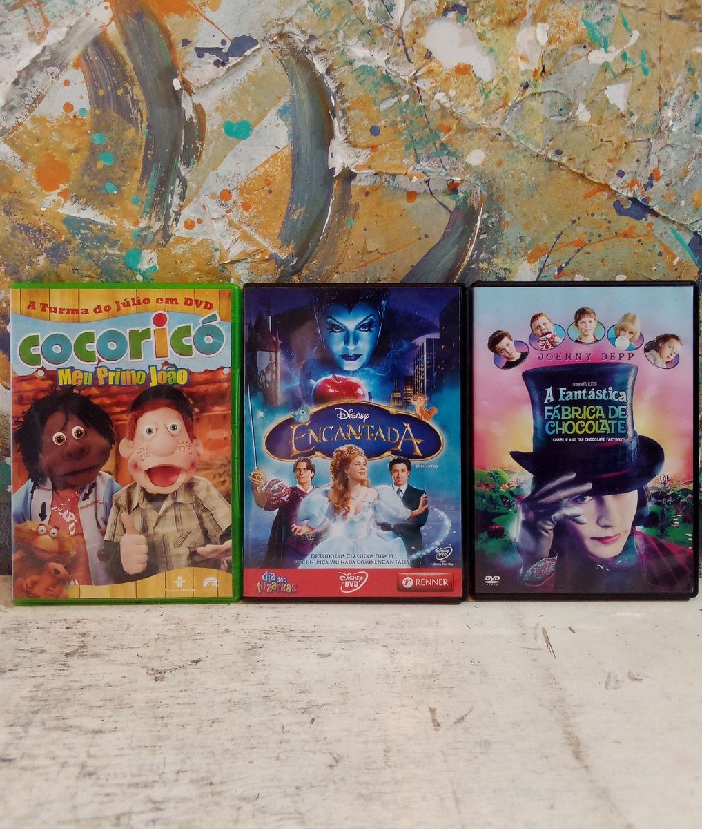 Dvd Combo Infantil-a Fantástica Fábrica de Chocolate (ler Descrição ...