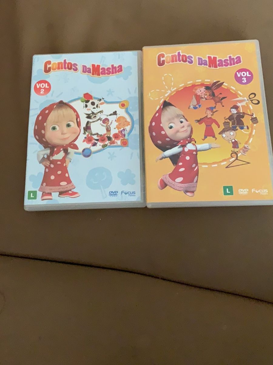 Dvd Contos da Masha e Aprendendo com As Cores | Item Infantil Dvd Usado ...