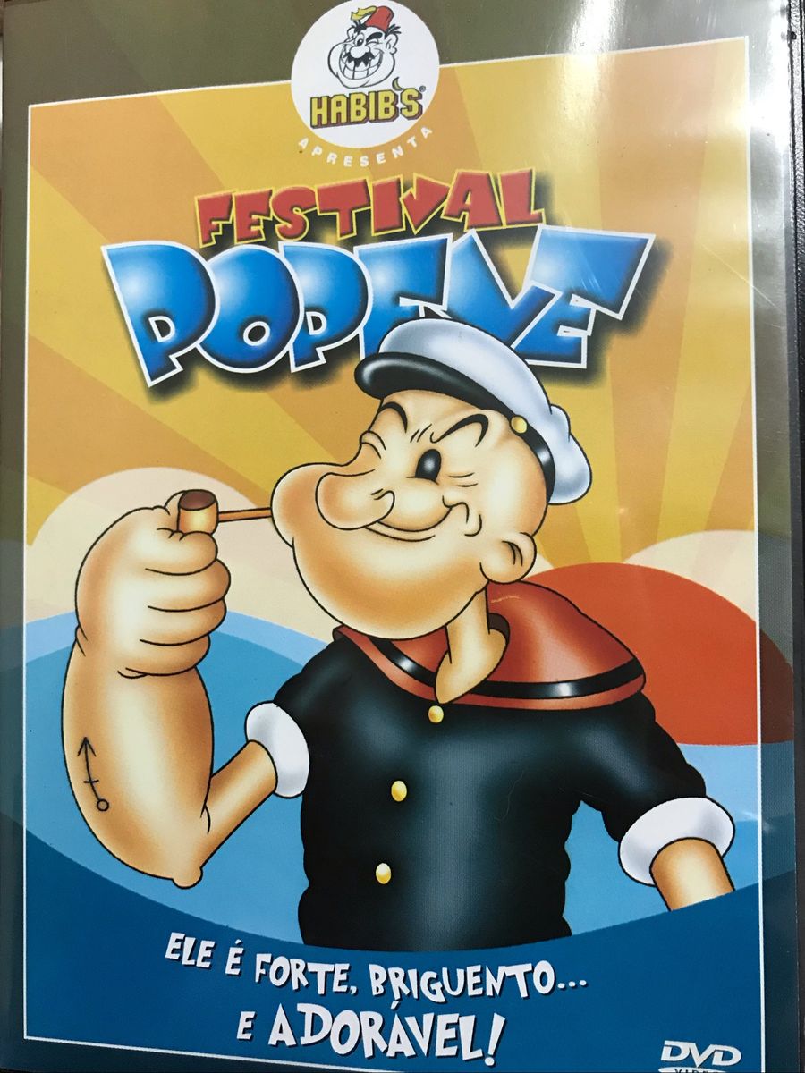 Dvd Desenho Popeye - Festival Popeye - Edição Especial Habbibs | Filme ...