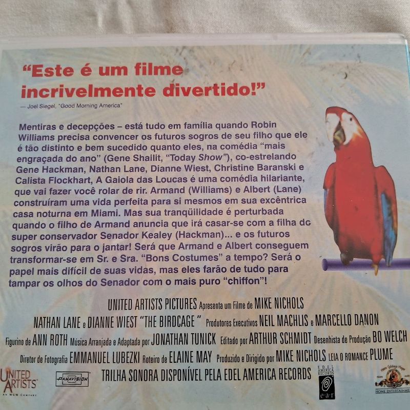 Cartaz Da Gaiola De Robin Williams