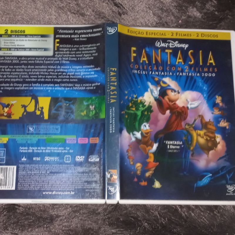 Capa Do Dvd Fantasia 2000 Walt Disney Animation Studios Coleção