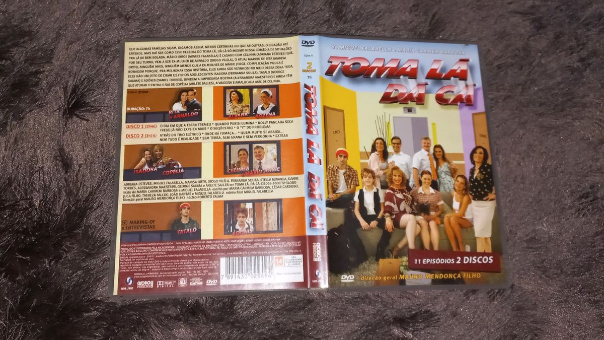 Dvd Duplo Toma Lá da Cá | Filme e Série Dvd Usado 67679577 | enjoei