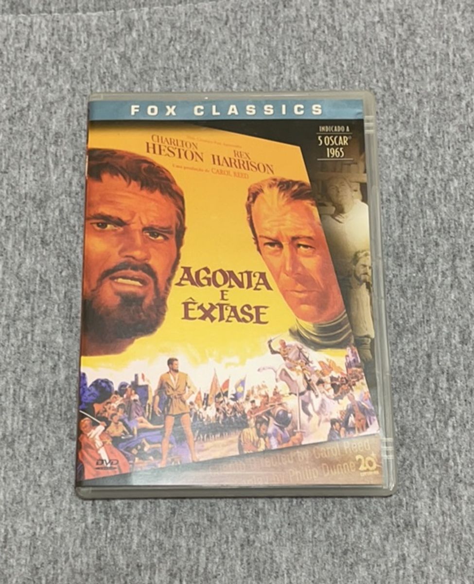 Dvd Filme Agonia e Êxtase | Filme e Série Dvd Usado 72001165 | enjoei
