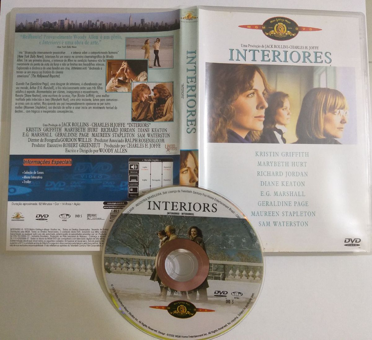 Dvd Filme Interiores (interiors) | Filme e Série Usado 59754843 | enjoei