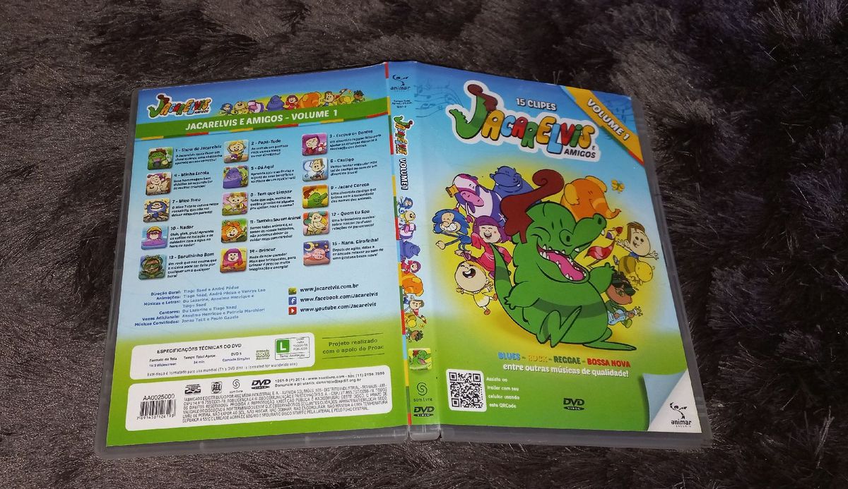 Dvd Jacarelvis e Amigos Vol.1 | Item de Música Dvd Usado 71289905 | enjoei