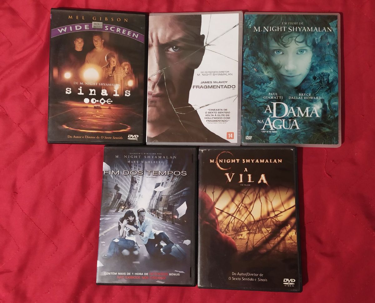 Dvd Kit Coleção 5 Filmes M. Night Shyamalan Original | Filme e Série ...