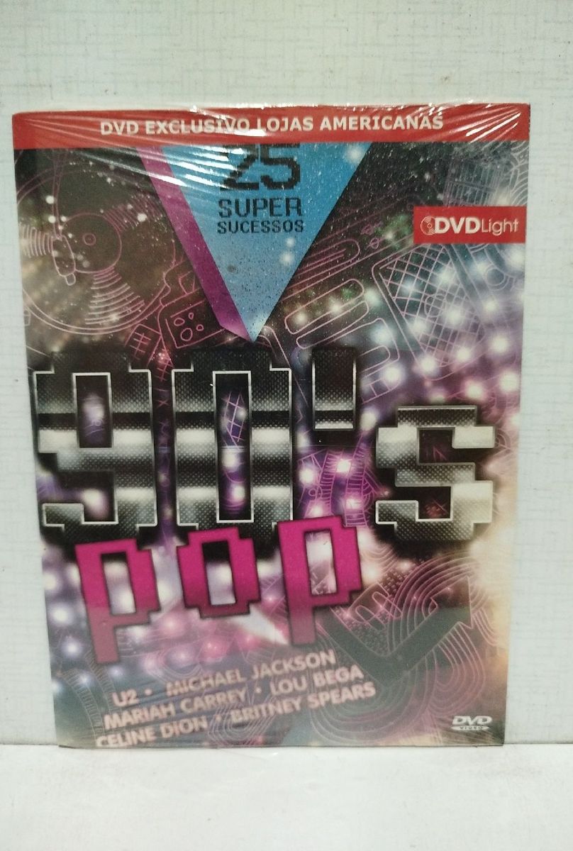 Dvd Light 90's Pop 25 Super Sucessos - U2 Michael Jackson Mariah Carrey ...
