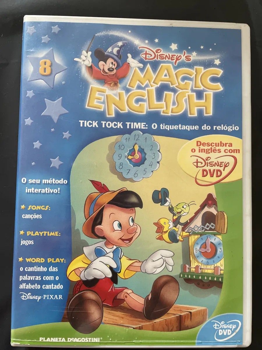 Dvd, Magic English, Disney, Tick Tock Time: O Tiquetaque do Relógio ...
