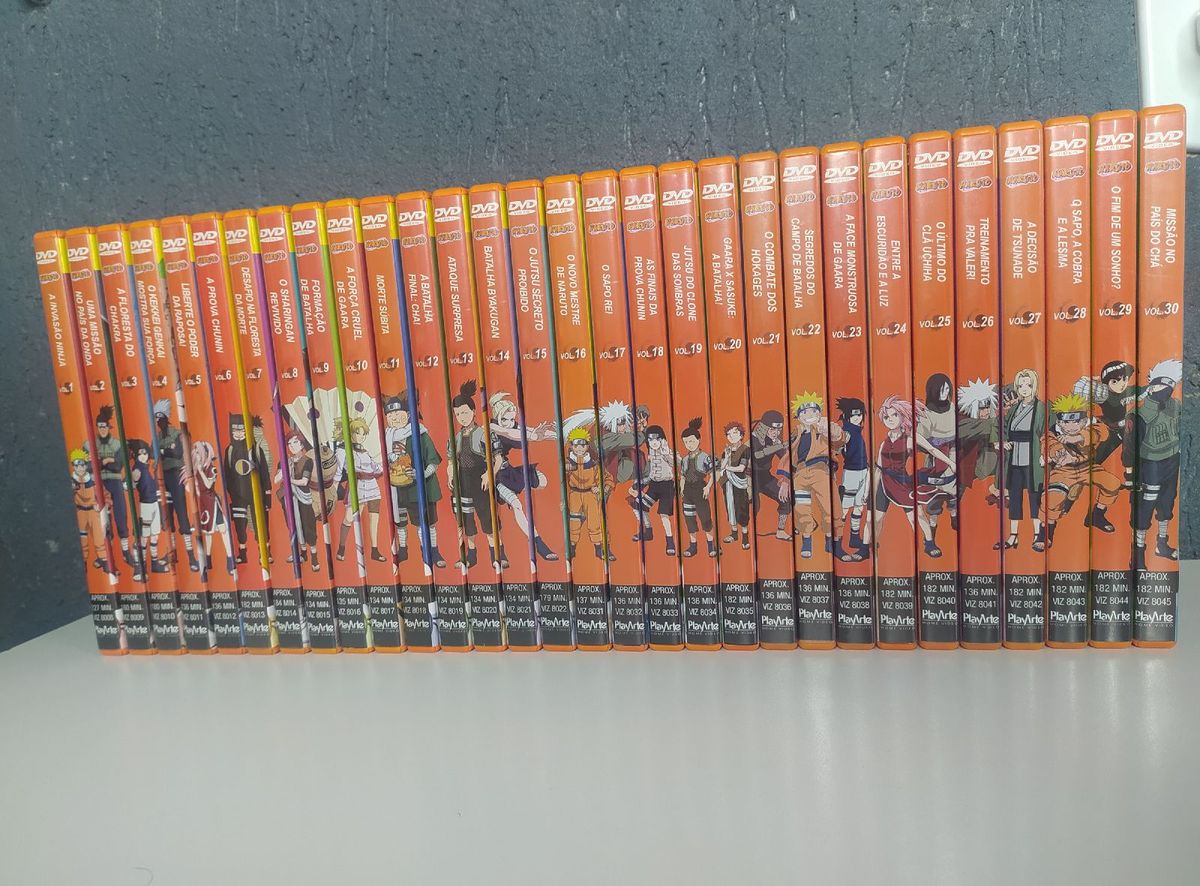 Dvd Naruto Playarte 1 Ao 45 | Filme e Série Dvd Usado 62348835 | enjoei