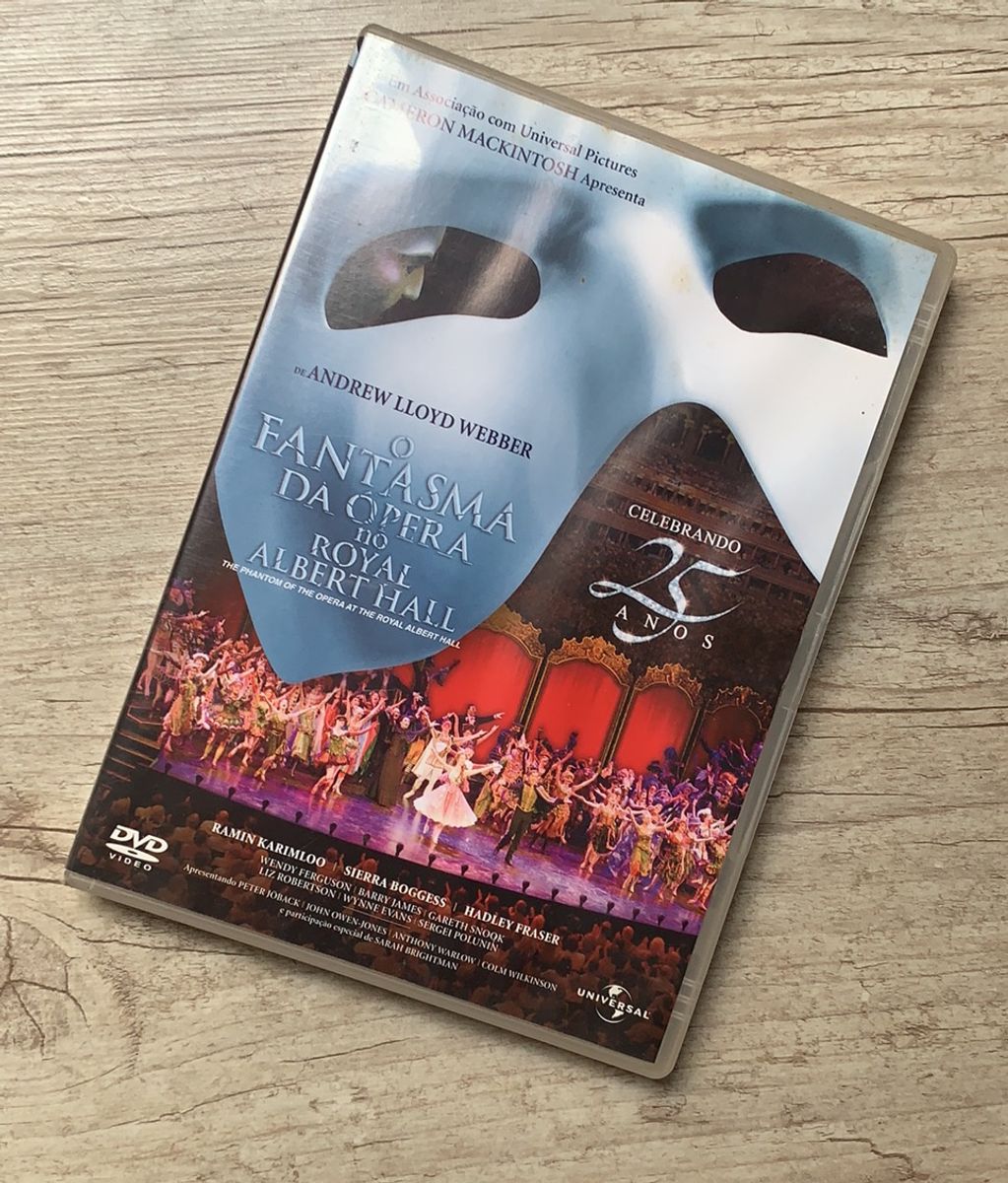 Dvd: O Fantasma da Ópera No Royal Albert Hall (25 Anos) | Item Info ...