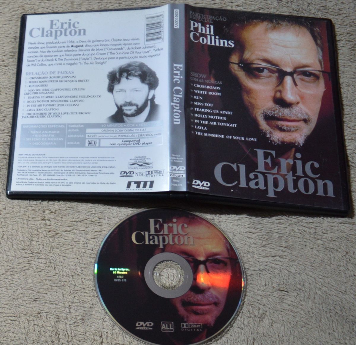Dvd Original Eric Clapton Participação Especial Phil Collins | Filme e ...
