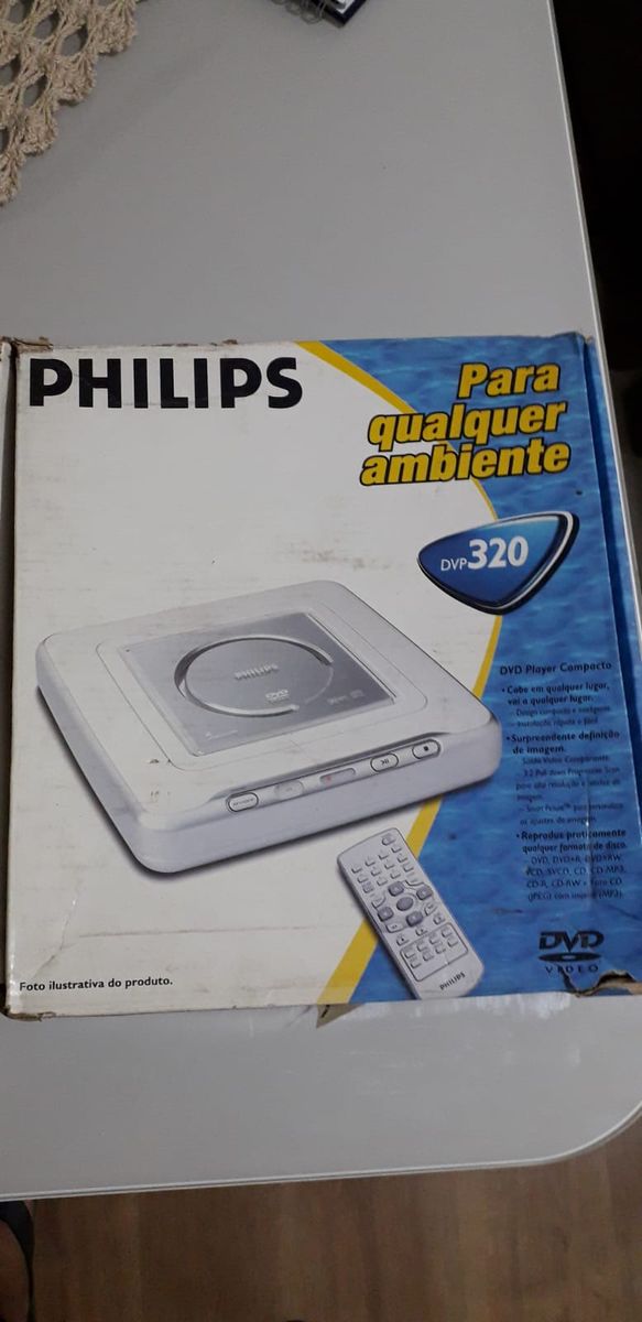 Dvd Player Marca Philips Modelo Dvp 320 Antigo Funcionando | Item de ...