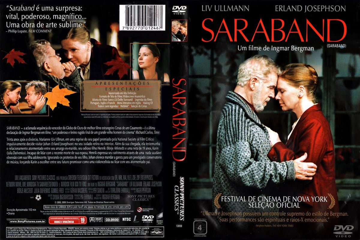 Dvd Saraband Ingmar Bergman Original | Filme e Série Dvd Usado 29274946 ...