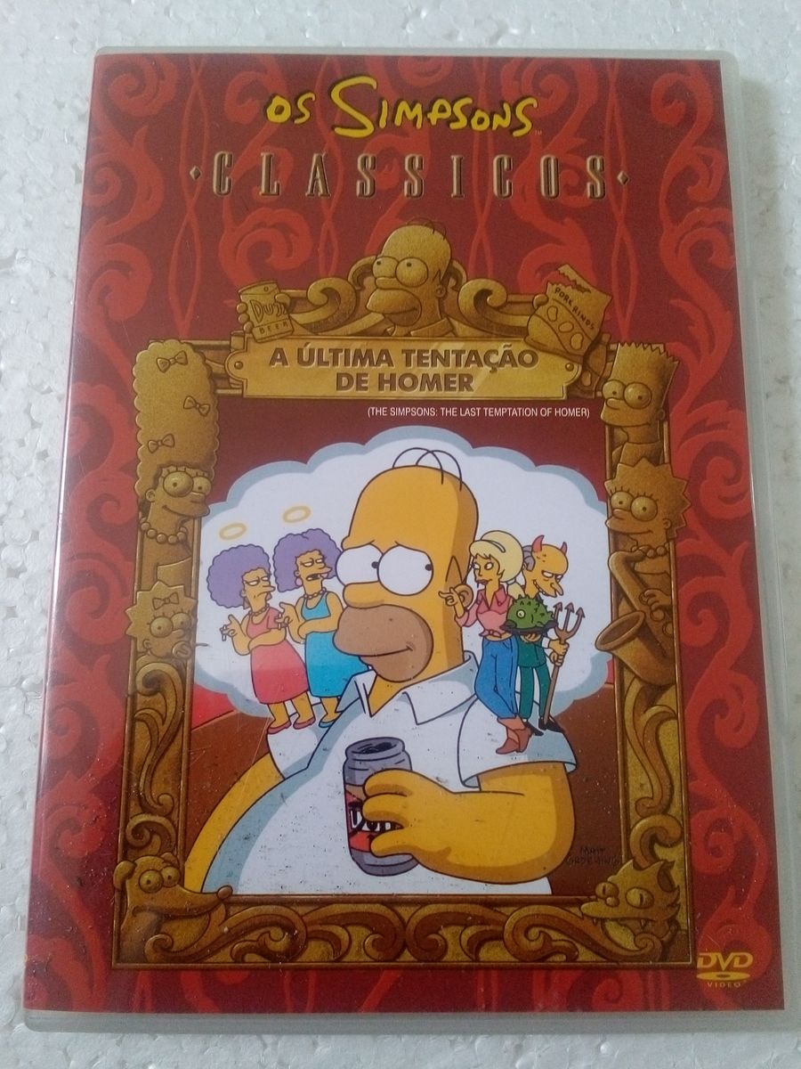 Dvd Slim Os Simpsons Clássicos a Última Tentação de Homer Dvd Nacional ...