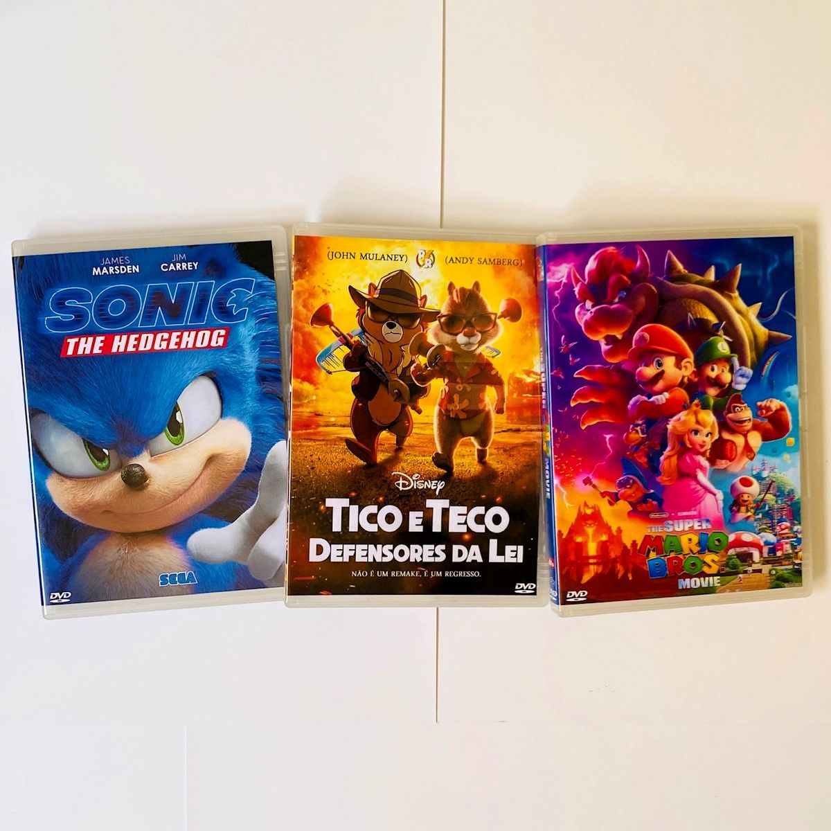Dvd Sonic O Filme 2020 Tico e Teco Defensores da Lei 2022 Super Mario ...