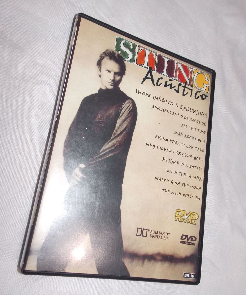 Dvd Sting Acustíco | Item de Música Dvd Usado 34857704 | enjoei