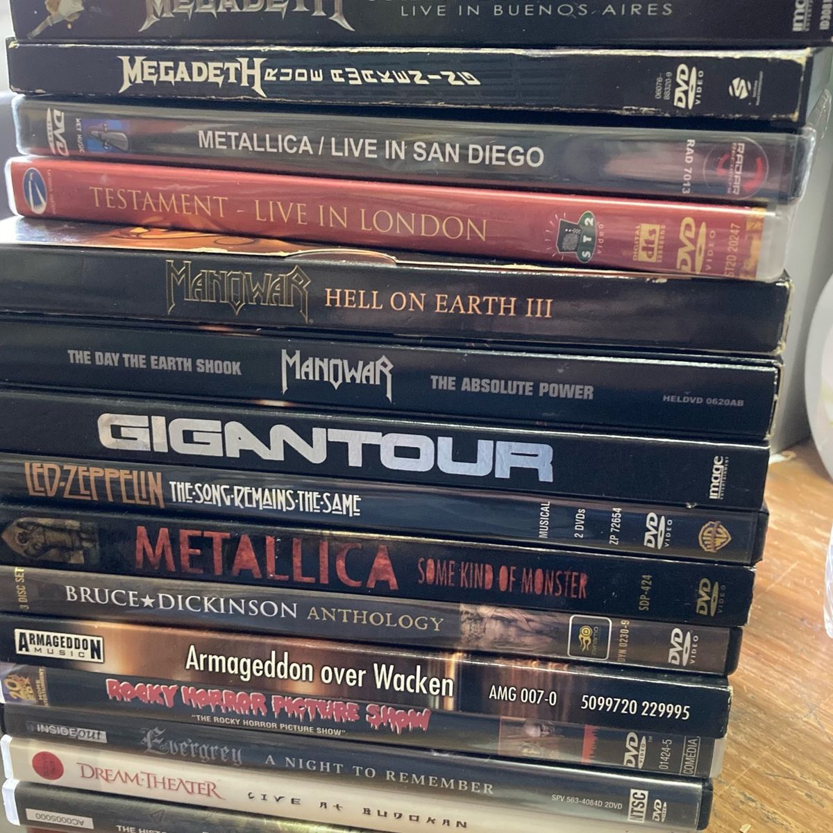 Dvds Rock;metal;heavy Metal Colecionadores!!! | Item de Música Dvd ...