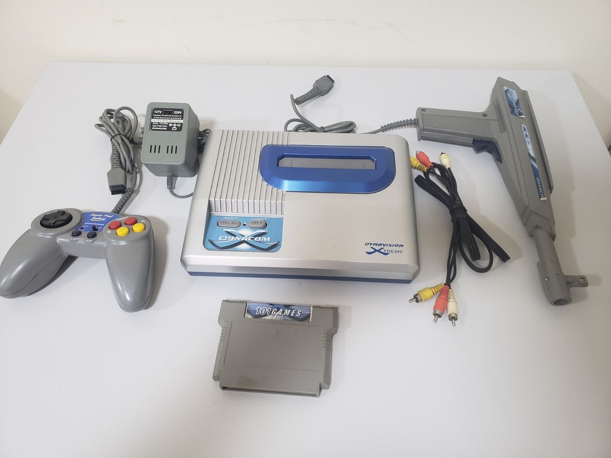 Dynacom +controle + Gun + 101 Jogos | Console de Videogame Dynavision ...