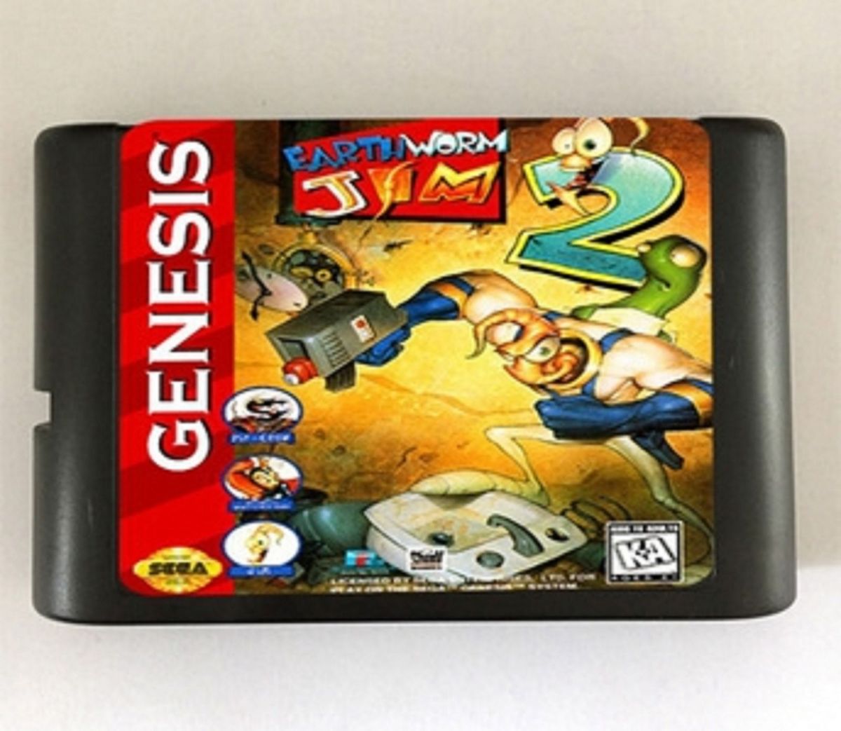 Earthworm Jim Minhoca 2 Sega Mega Drive Genesis Tectoy Novo | Jogo de ...