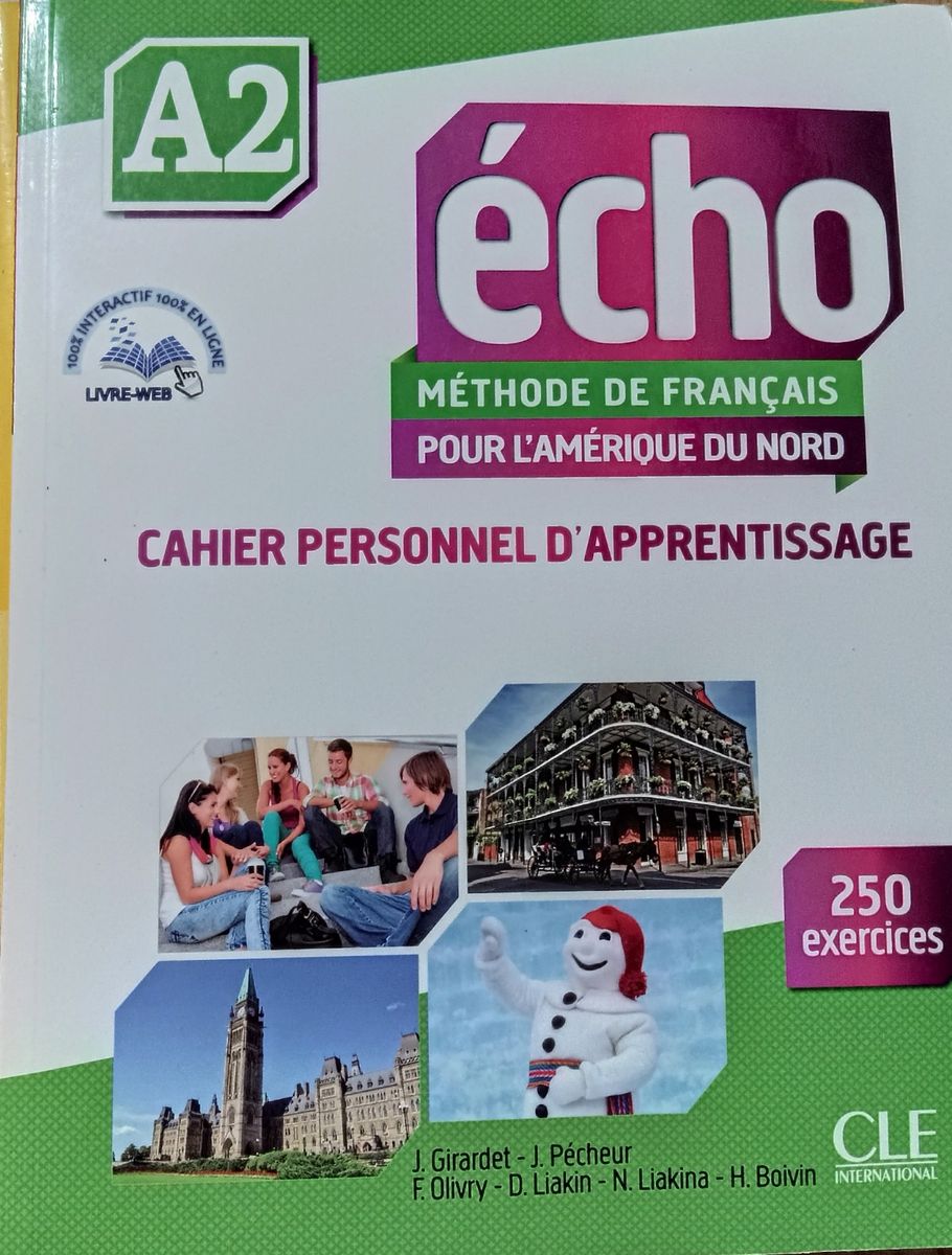 Echo A2 Pour L´amerique Du Nord - Cahier D´exercices | Livro Cle Usado 117694482 | enjoei